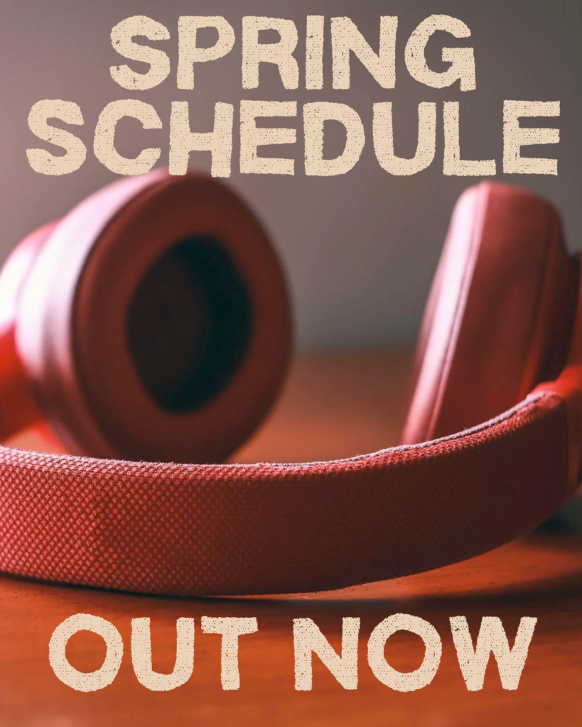 Spring 2025 schedule out now! – KVCU Radio 1190
